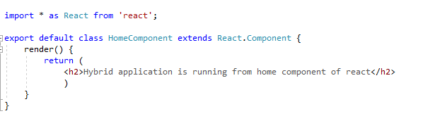 Setting up hybrid structure of MVC and ReactJS